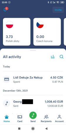 Wise (Multi-Currency Bank Account)